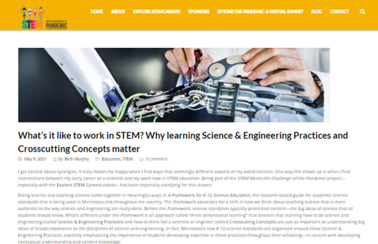 What’s it like to work in STEM? Why learning Science & Engineering ...